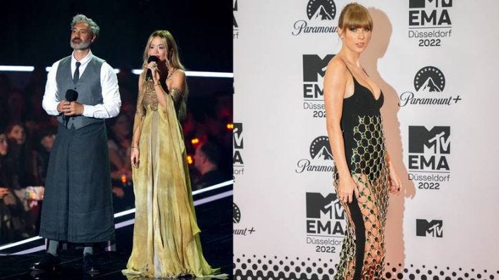Swift dominates the MTV EMAs as Taika makes a daring fashion statement ...