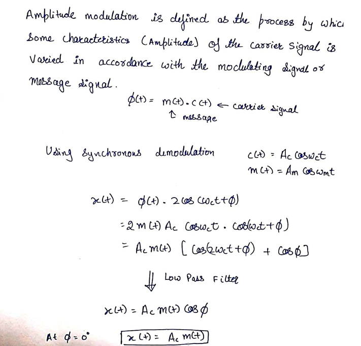 Matlab Code For Synchronous Demodulation Over Dsb Sc By Shubham Gupta