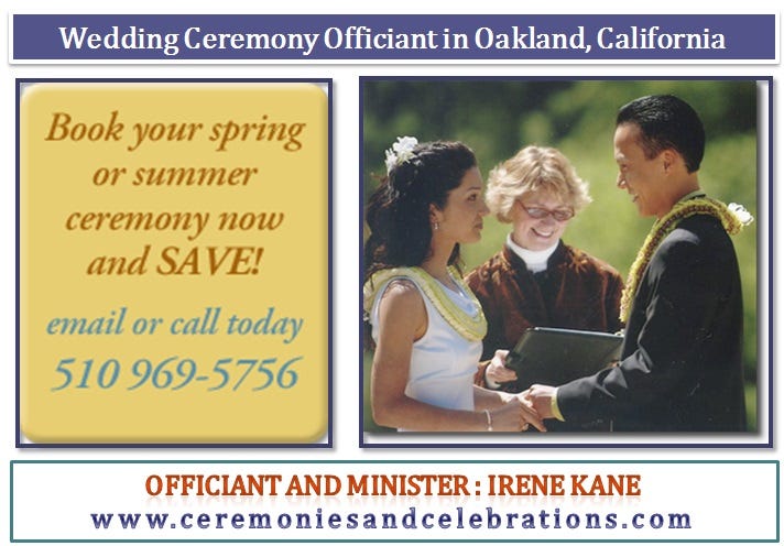 Creative Wedding Ceremony Officiant in Oakland, California | by ...