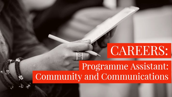 Wanted: Programme Assistant: Community and Communications in Nairobi ...