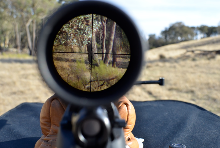 The scope is higher than the muzzle of the gun, why can you point where ...