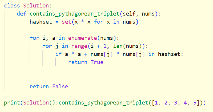 Check if a List contains a Pythagorean Triple | by Rui Le Gan | Evergreen Coding | Medium