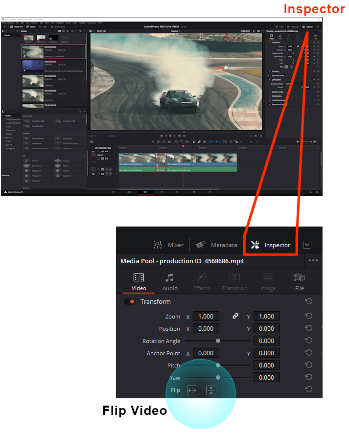 How To Flip Video Clip In DaVinci Resolve 20(Mirror Clip Vertically or Horizontally) | by Alina ...