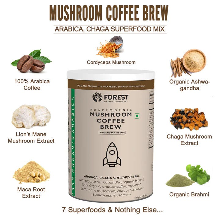 Mushroom Coffee Powder… - Superfoodforest - Medium