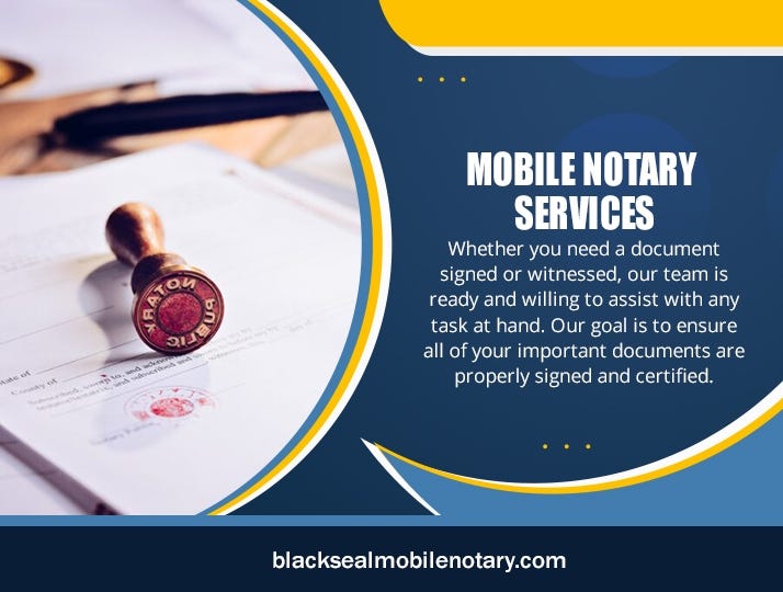San Diego Mobile Notary Services - Black Seal Mobile Notary - Medium