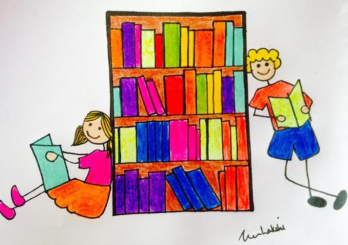 School Library Sketch