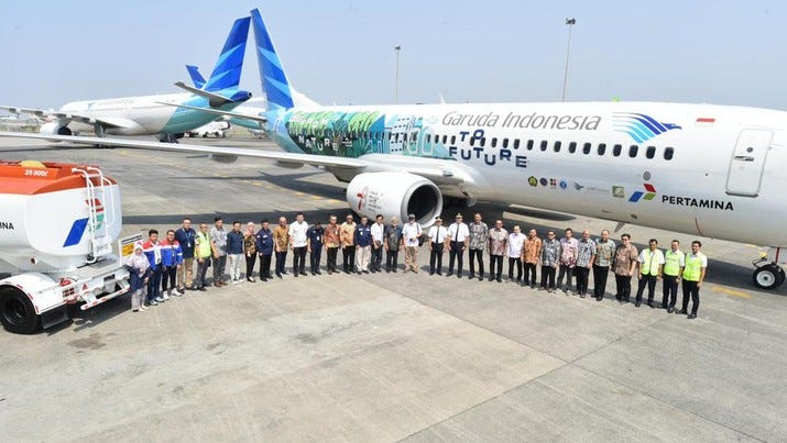 Pertama kalinya Garuda Indonesia Mengudara menggunakan Bioavtur | by ...