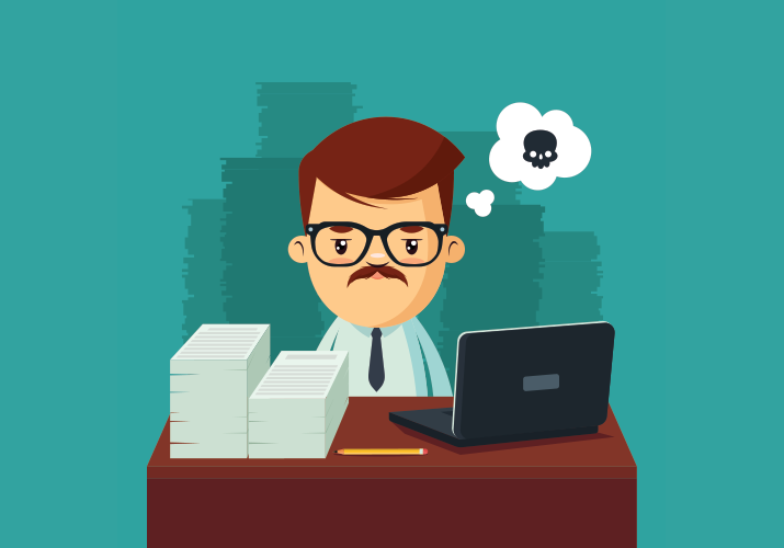 Upset Employee Cartoon