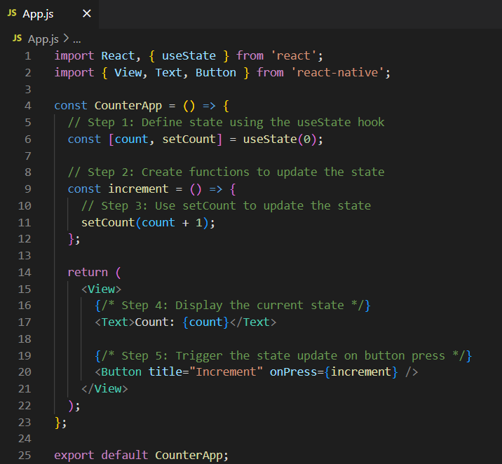 State And Props In React Native One Of The Key Concepts In React 2484
