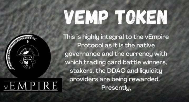 The VEMP Token ($VEMP). This is the native token for the Empire… | by ...