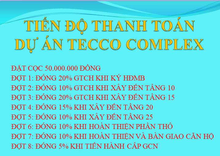 Tiến độ thanh toán chung cư Tecco Tứ Hiệp | by Chung cư Tecco Tứ Hiệp ...