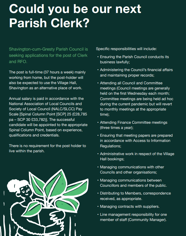 Could you be our next Parish Clerk? | by Tim Dobson | Shavington Online ...