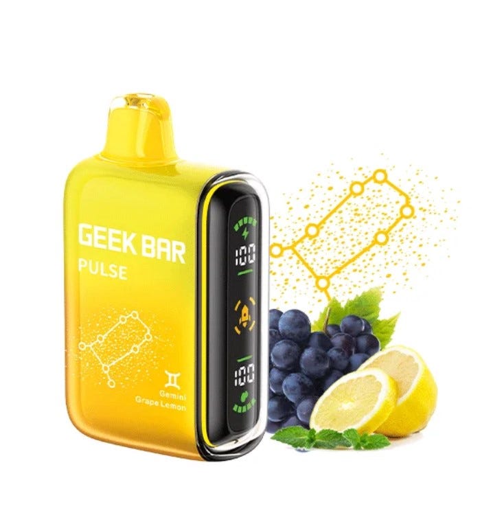 Refresh Your Vaping Experience with Grape Lemon Geek Bar Pulse 15000 ...