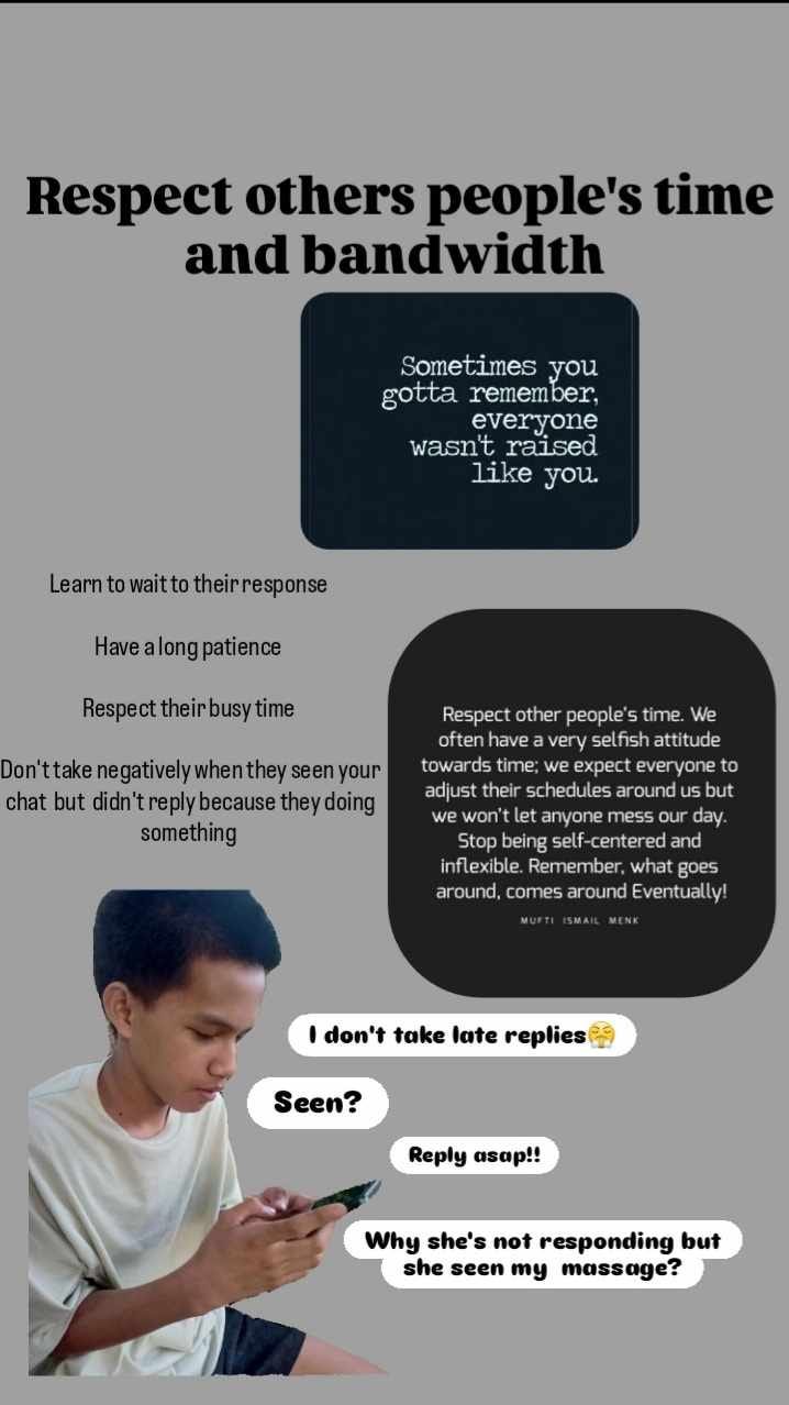 Rule 4:respect other people’s time and bandwidth - Brylle Golez - Medium