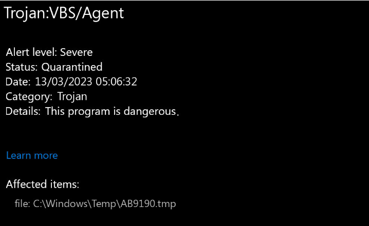 What is the VBS/Agent.PIFC ? - Vakkasakyuz - Medium