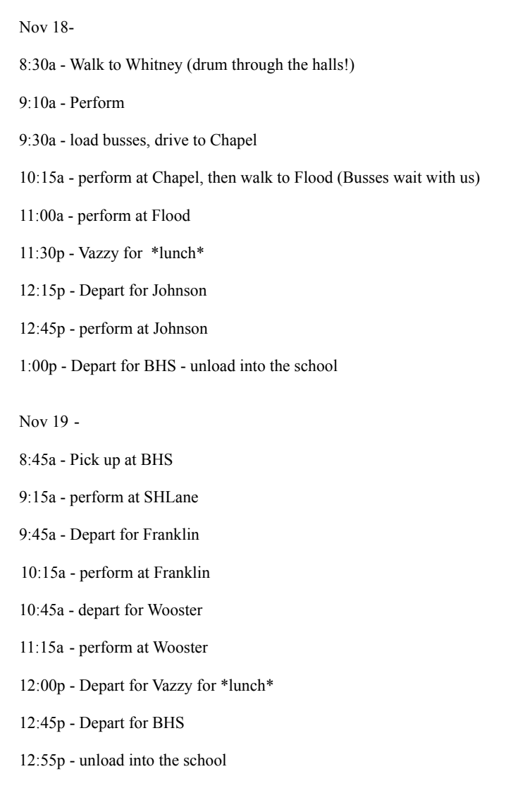Band Notes 11/12/24. Hey folks! Here is the news… | by Sean Latham | Medium