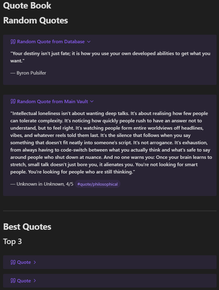 Creating an Inspiring Quote Book in Obsidian | by Armando Rodrigues ...