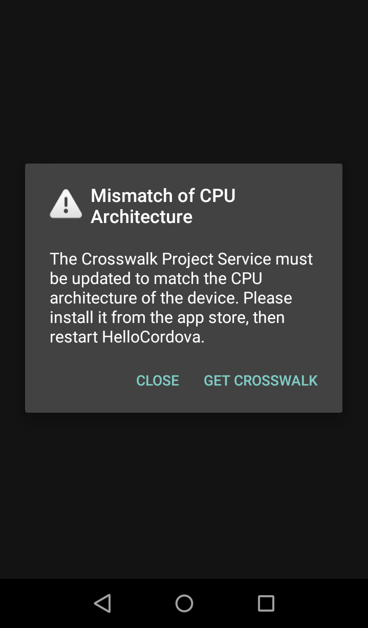 How to solve Mismatch of CPU Architecture error in cordova crosswalk plugin | by Jonathan Perry ...
