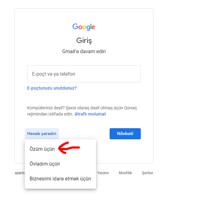 Chrome ile gmail açarken mobil nomre tesdiqsiz qeydiyyat boşluğu. | by ...