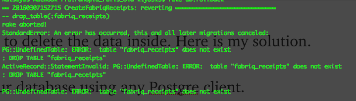 Rails Db Migrate Does Not Work After Manually Deleting A Table On Postgre By Katz F Medium