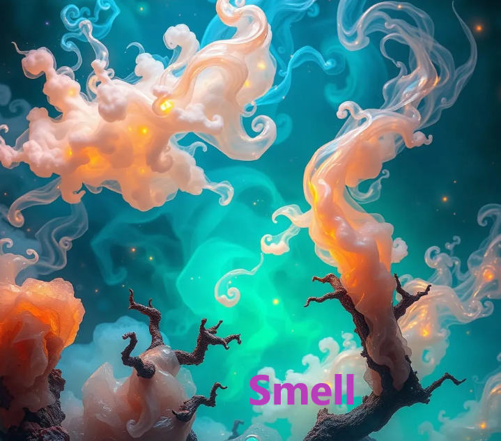Smell could represent or be considered a dimension beyond imagination ...