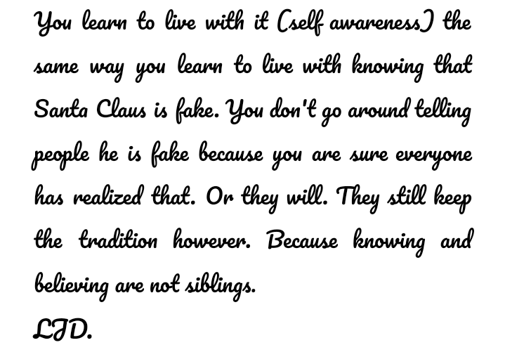 Is Self Awareness A Curse?. 270. Lose yourself. | by LJD | Oct, 2025 ...