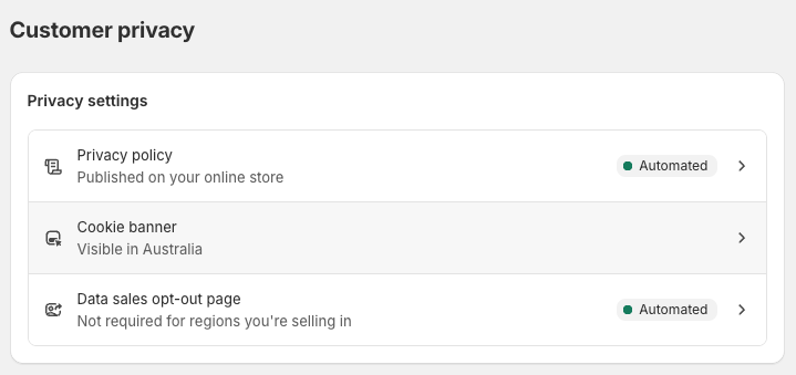 Cookie consent banner using Shopify Customer Privacy API with any React ...