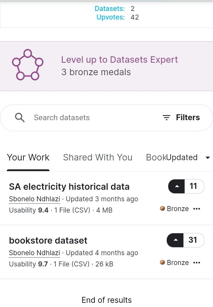 My first 6 months on Kaggle. Kaggle is an amazing online platform… | by Sbonelo Ndhlazi | Medium