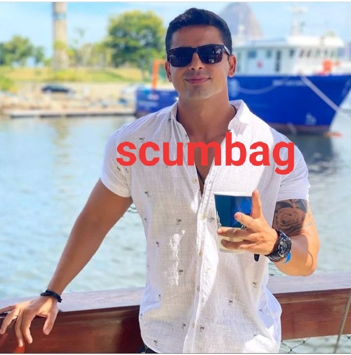 Scammer/cheater/scumbag This stupid scum familiar to put in vibe for ...