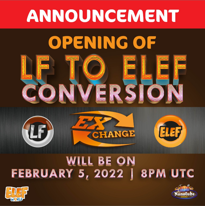 LF - ELEF Conversion Update Hello Elef World!!! LF to ELEF conversion ...