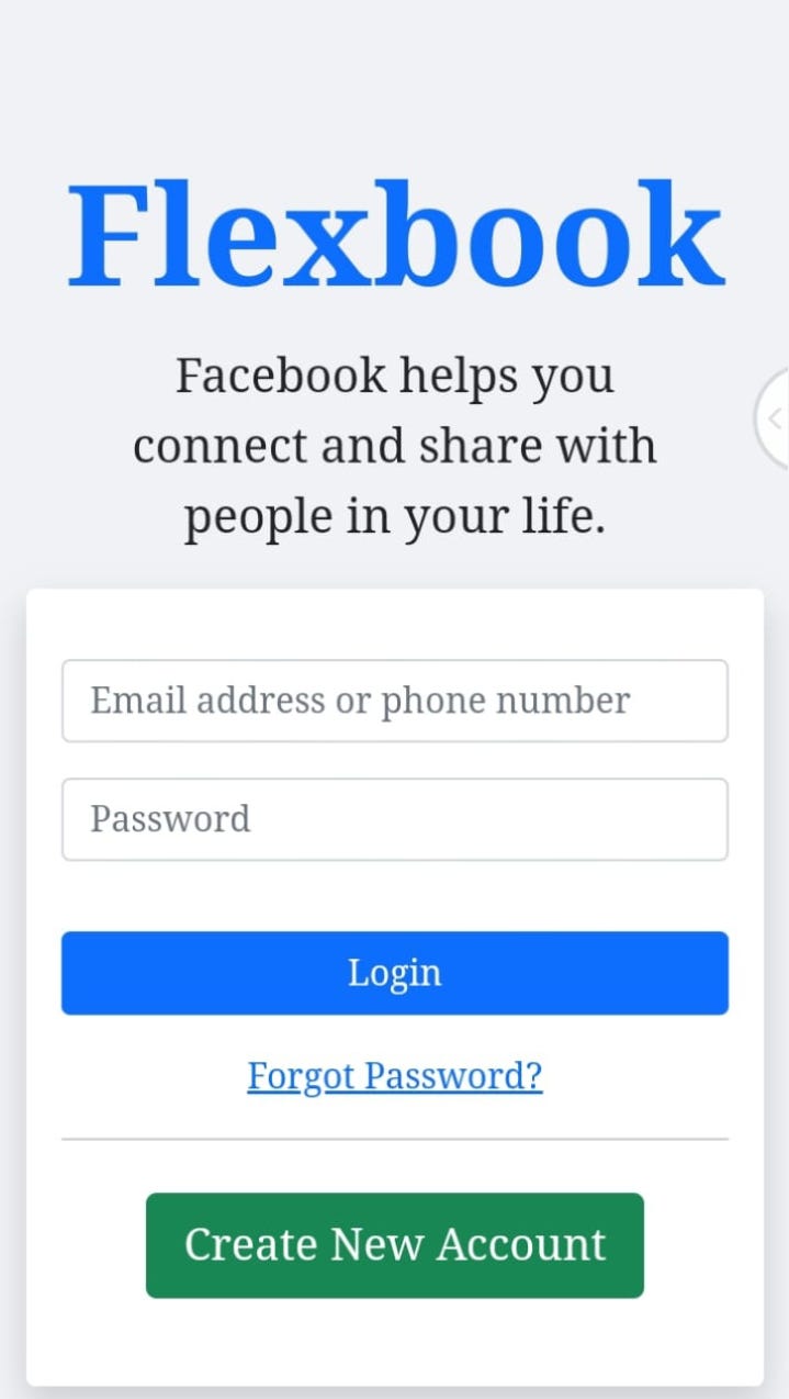Facebook Clone app. Visit the link to watch : https://www.facebook.com ...