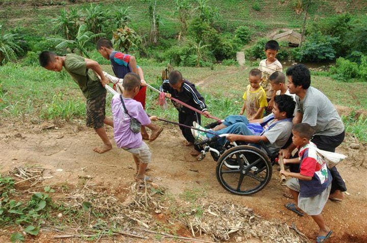 People Helping Others In Need