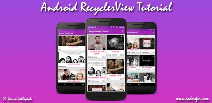 Android RecyclerView and CardView tutorial using Android Studio | by Vamsi Tallapudi | coderefer ...