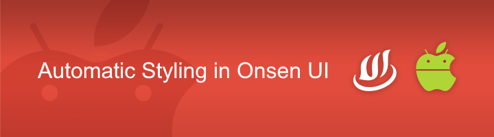 Style your app automatically with Onsen UI | by Fran Dios | The Web Tub ...