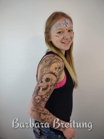 Liquid Acrylic Tattoos 8 Color 1oz Airbrush Face & Body Art Paint Kit