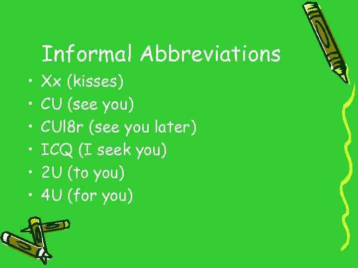 Appropriateness of Abbreviations and Shortened Words in Formal Writing ...