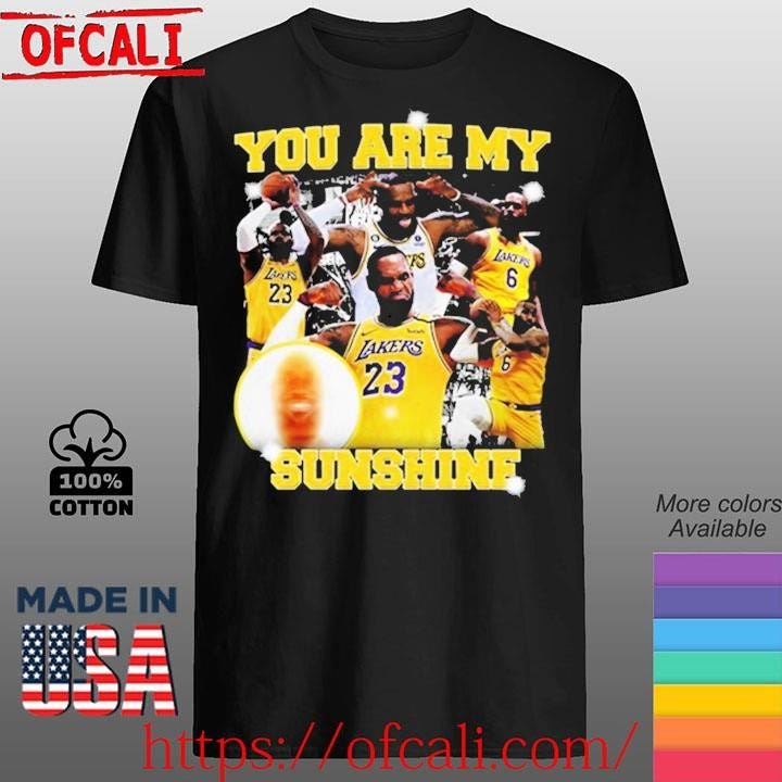 Official Lebron james sport team you are my sunshine shirt | by Ofcali ...