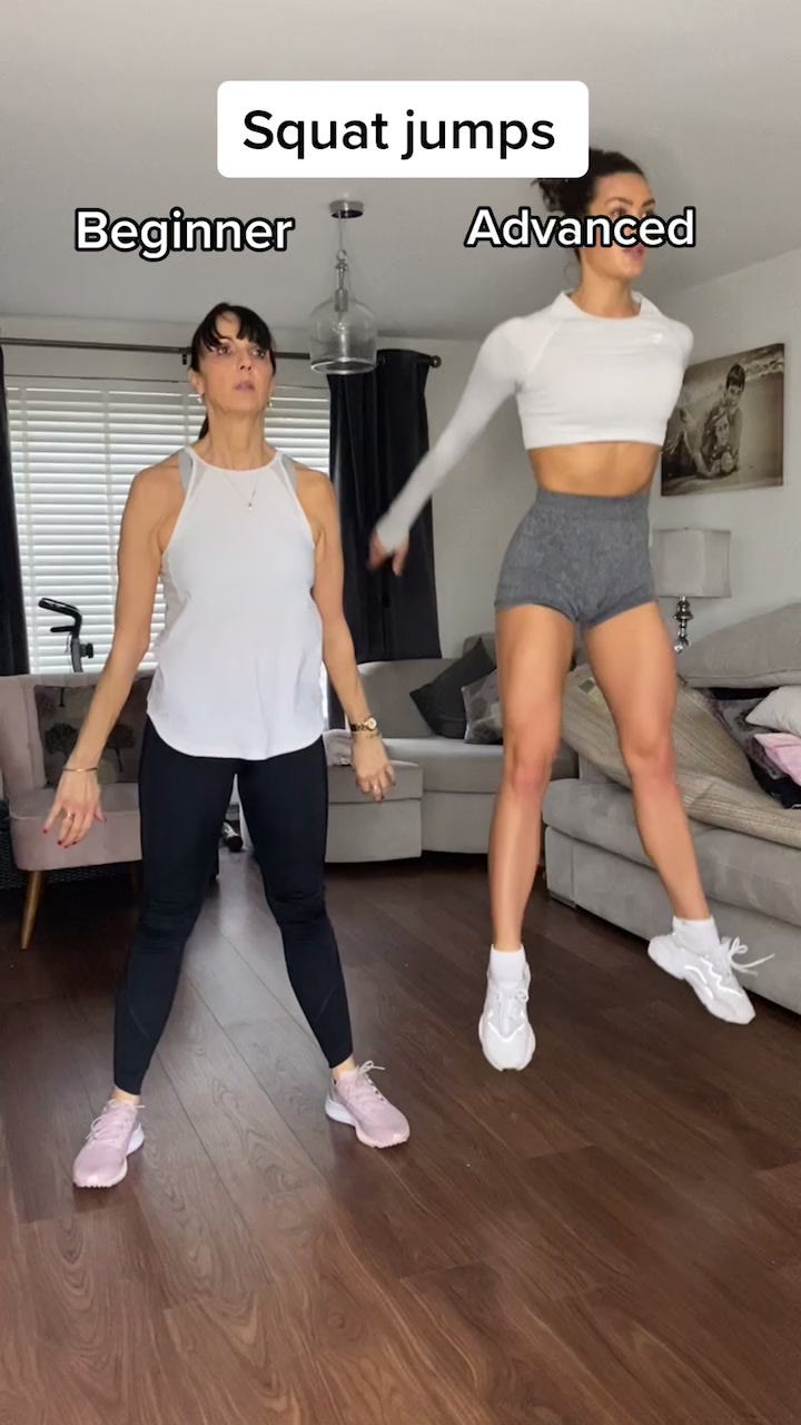 @ellamaerayner Beginner vs advanced exercises with my mummy #workout # ...