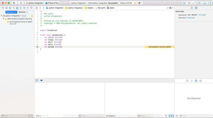 USING PYTHON IN PRE-BUILD PHASE IN XCODE | by Ilia Kosynkin | Medium