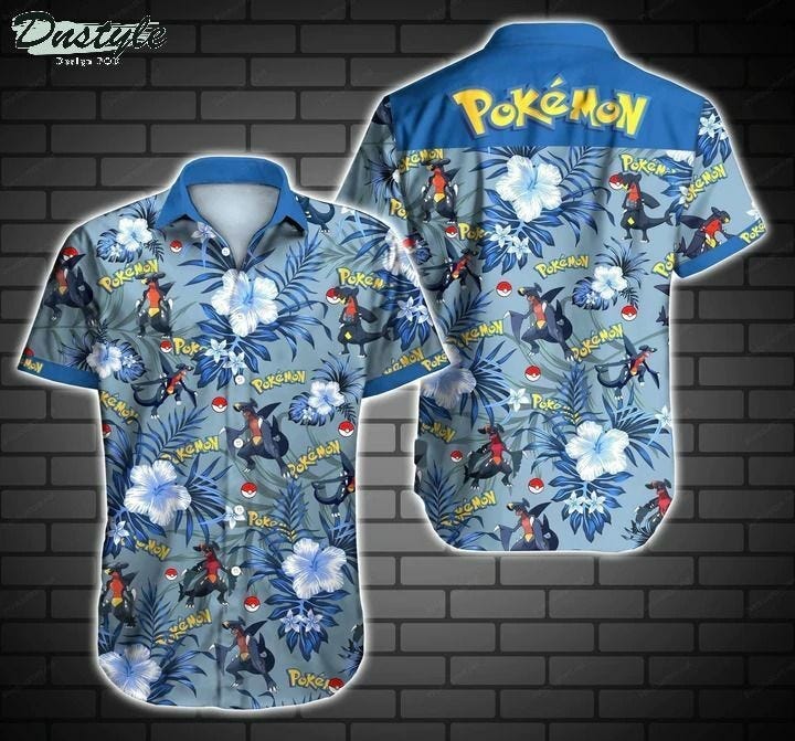 Pokemon Garchomp Hawaiian Shirt Beach Summer Outfit | by SuperHyp Store ...