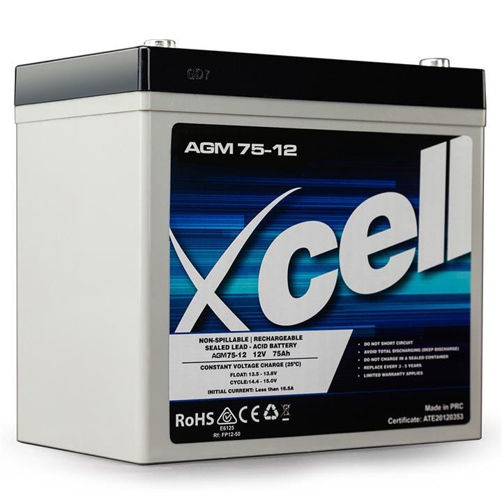 X-CELL AGM Battery 12V 75Ah Portable Sealed - ken Walker - Medium