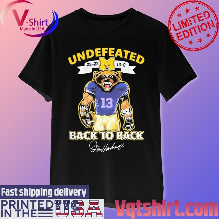 Official Michigan Wolverines Mascot Back to Back Undefeated 2022–2023 ...
