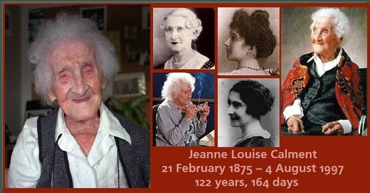 Jeanne Louise Calment. The Woman Who Lived 122 Years and… | by Amit Anand | The Infinity ♾ | Jul ...