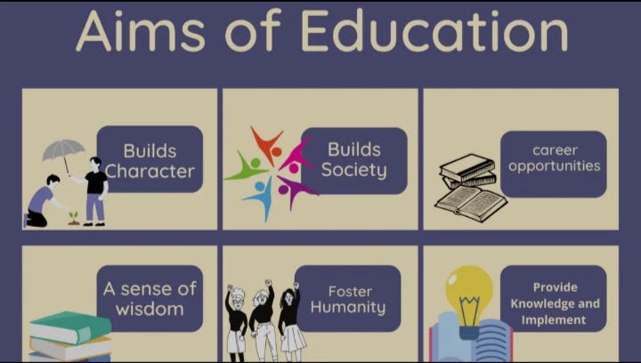 “Aim of Education”. Aims of Education | by Saku Khosa | Medium