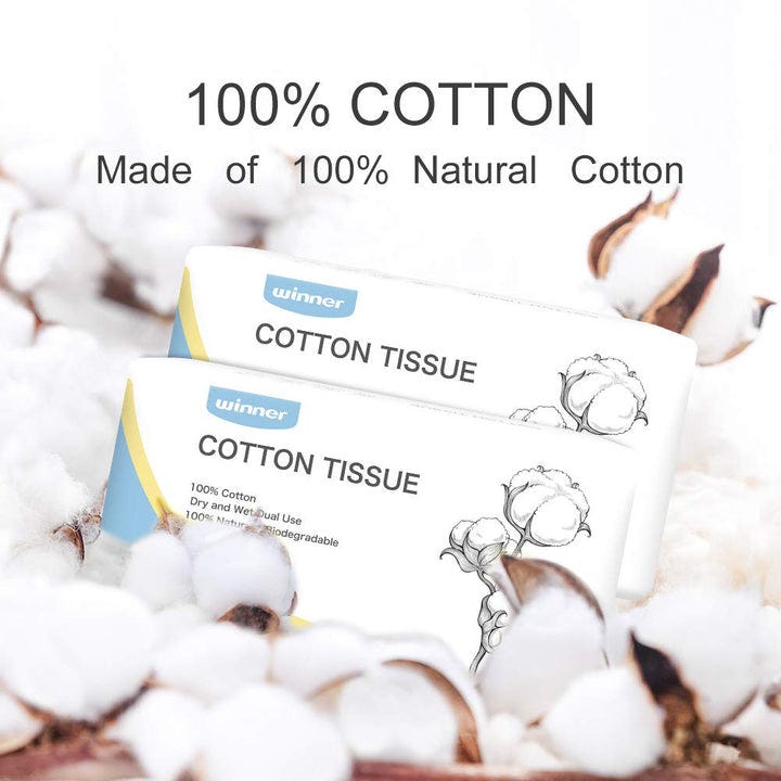 100% Pure Cotton Tissue. cleaning dried out makeup wipes dry the… | by ...