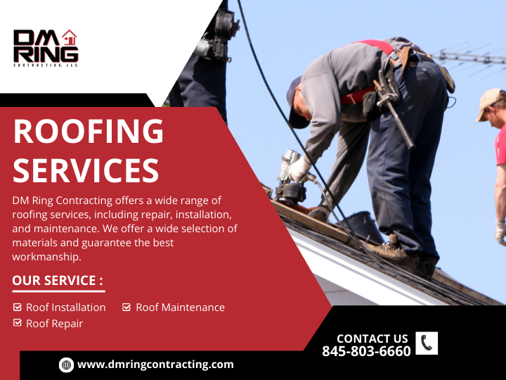 Roofing installation contractor Ulster County - DM RING Contracting ...