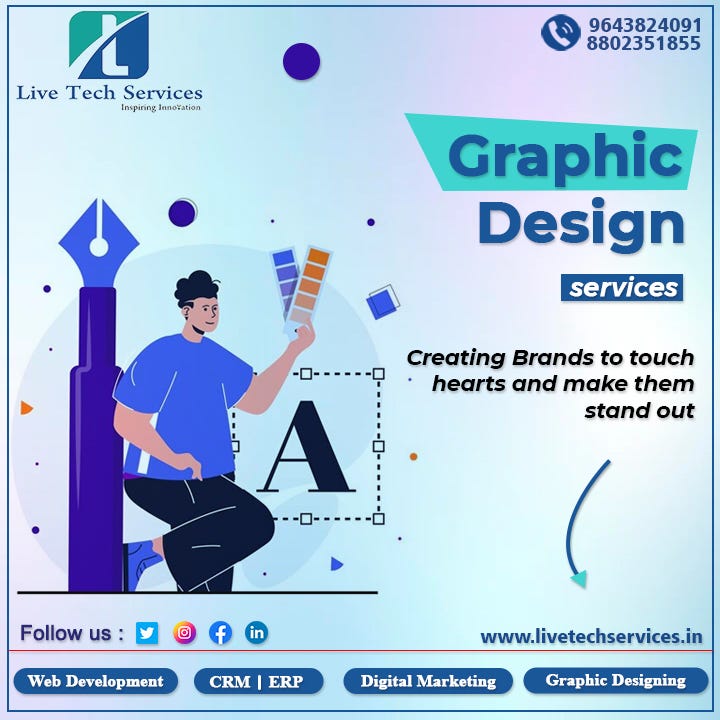 Elevate your brand with our graphic design services. - Live Tech Services - Medium