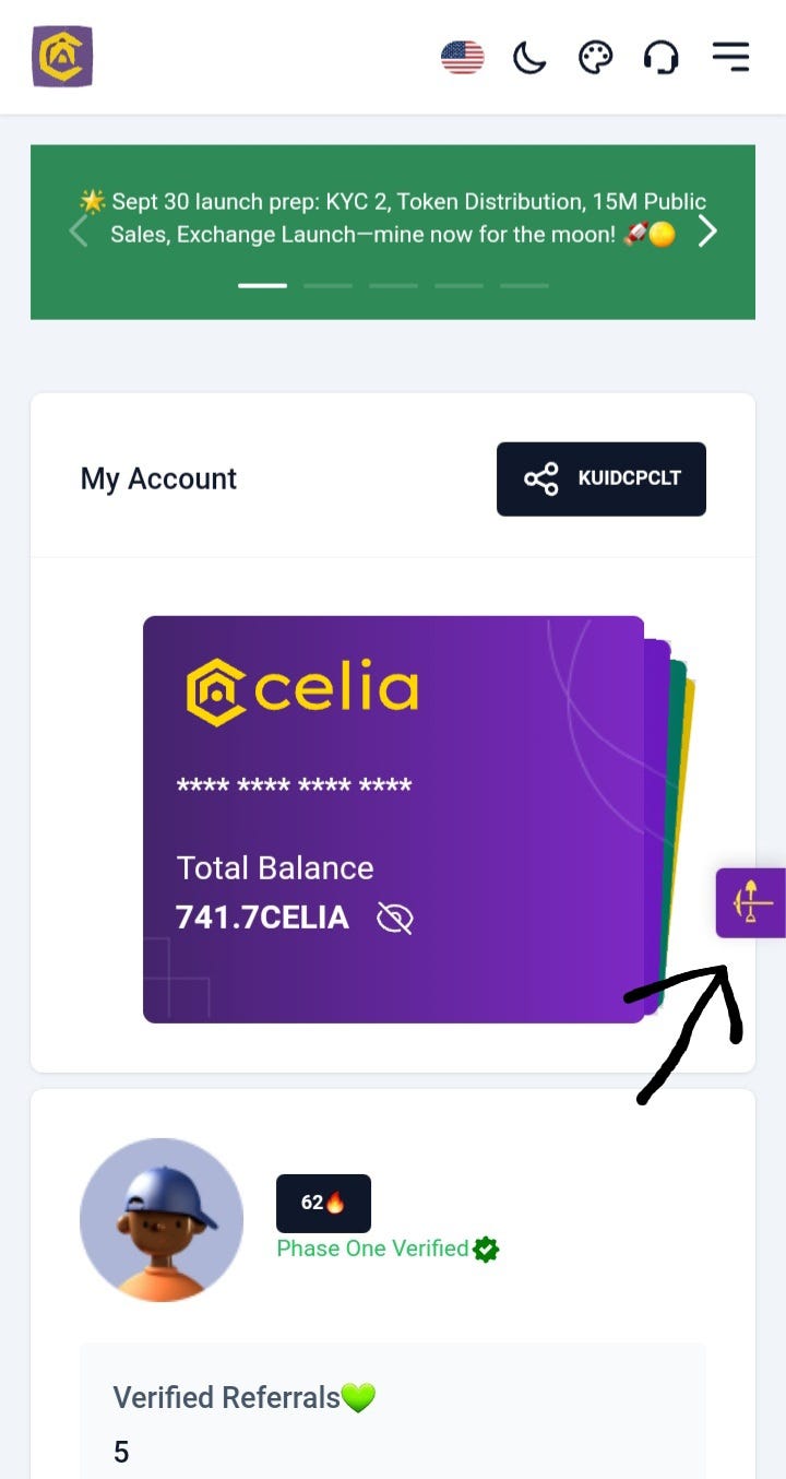 Celia Token mining - Numero-uno - Medium