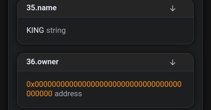 KING CONTRACT RENOUNCED Contract for KING has been renounced successfully. You can view on ...