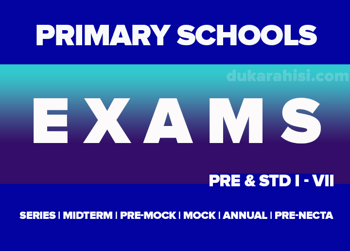 Primary School Exams — All Classes — All Subjects (Pre-Primary ...